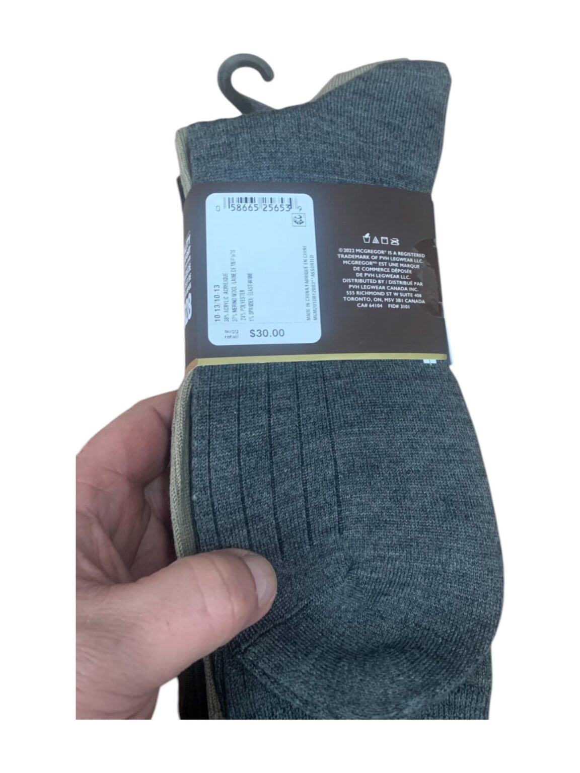 McGregor Socks Canada - Merino Wool & Cotton Crew Socks | Chafe & Sons Ltd